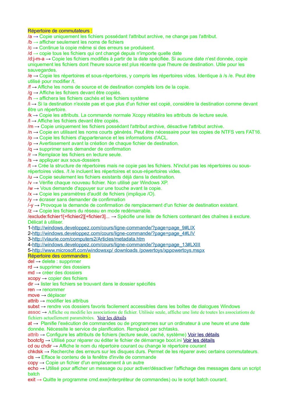 PROGRAMMATION ET FICHIER BATCH