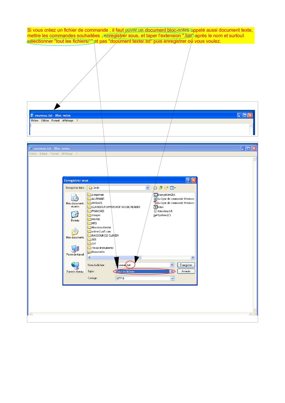 PROGRAMMATION ET FICHIER BATCH