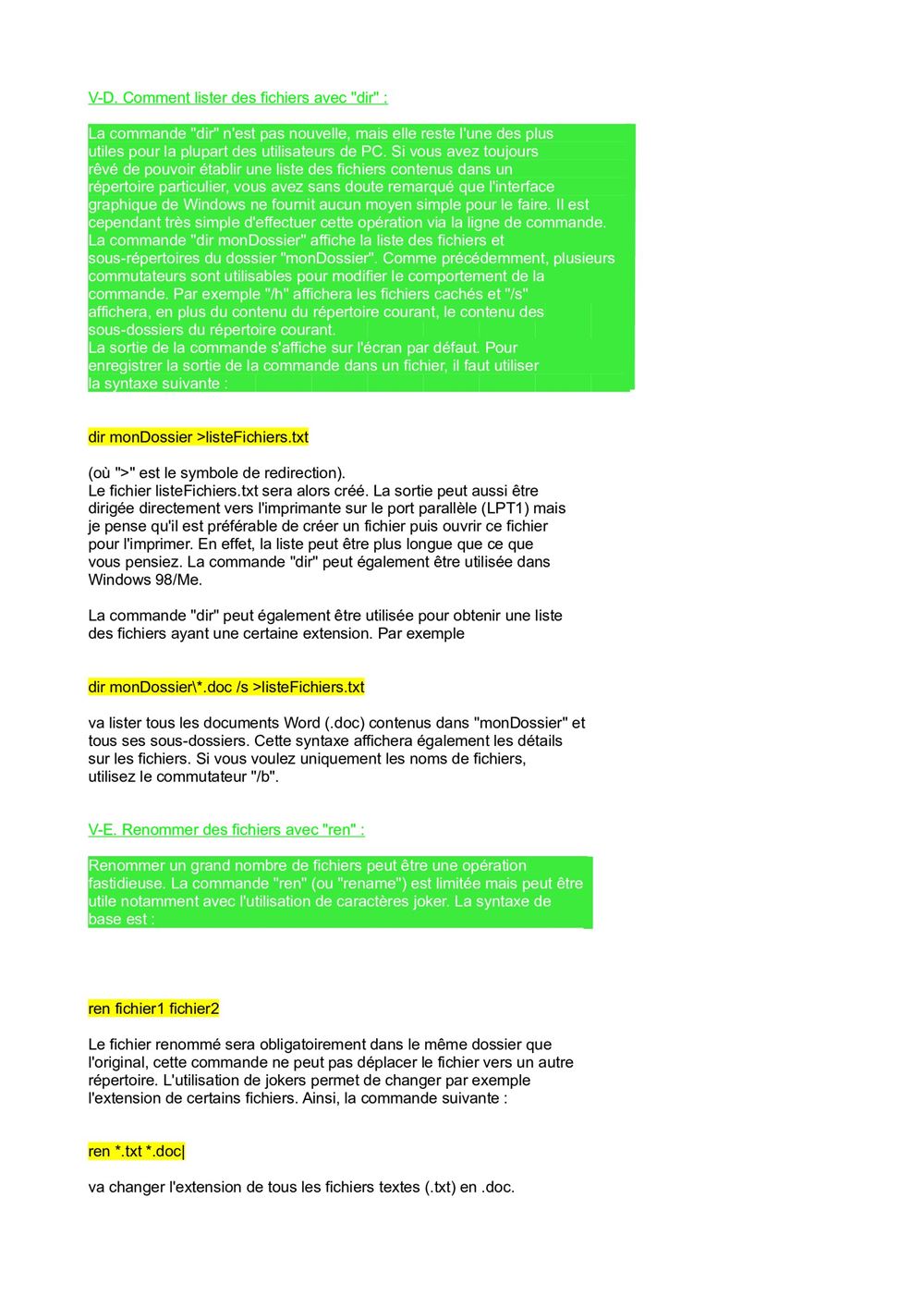 PROGRAMMATION ET FICHIER BATCH